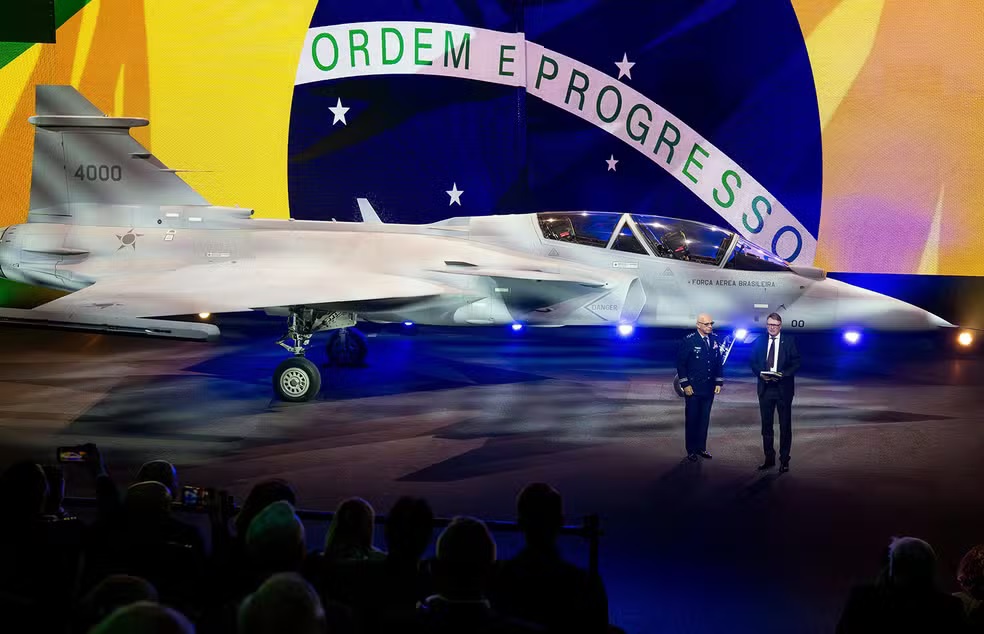Saab Introduces First Gripen F Two-Seat Fighter for Brazilian Air Force